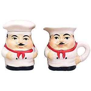 Fat Chef Sugar and Creamer Set