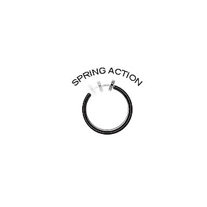 Non Piercing Nipple Rings Body Chain 13" Fake Nipple Piercing 3/8" 10mm Clip on Spring Hoops Nipple Chain Body Jewelry for Women Girls Gift