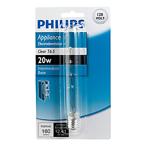 Philips 416263 Exit Sign 20-Watt T6-1/2 Clear Intermediate Base Light Bulb