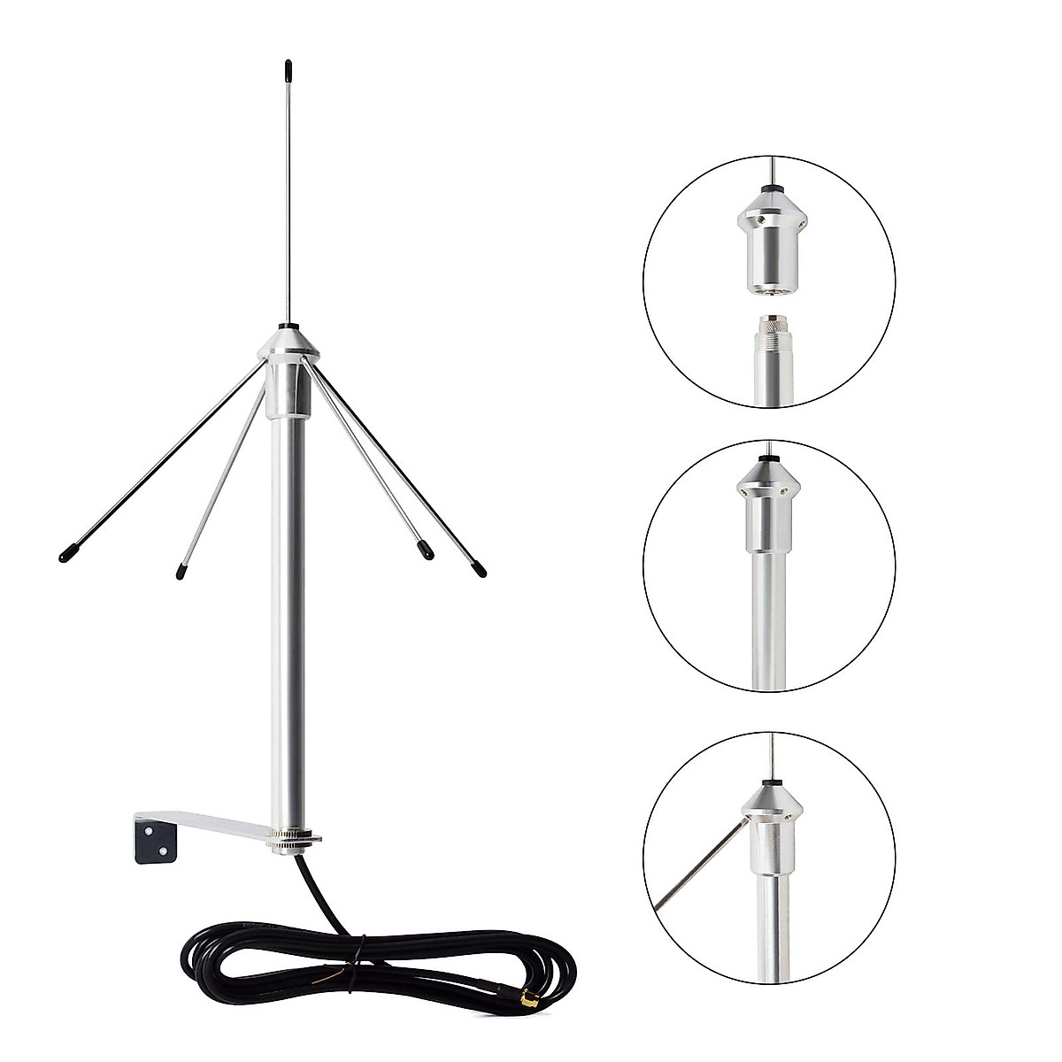 UAYESOK 433Mhz Omni External Antenna for Remote Distance up to 1000 ft+, 3dbi Garage Door Electric Gate Opener Signal Booster, 433Mhz SMA Male GSM GPRS Aerial Device Receivers Alarm System