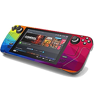 VEUENNS Full Set Games Decal Skin for Steam Deck console handheld gaming pc,Specially designed vinyl applique skin to Full steam deck coverage,provides protection and improves the feel of the trackpad