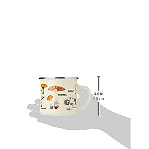 Gift Republic Mushroom Enamel Mug and Socks Set, Off-white