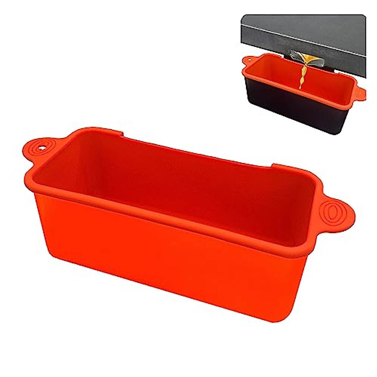 Silicone Grease Cup Liners for Blackstone Grill, Thicker Blackstone Griddle Grease Catcher Silicone, Reusable Silicone Blackstone Drip Pan Liners Silicone Grease Cup Tray Liners to Saving Money/1pcs