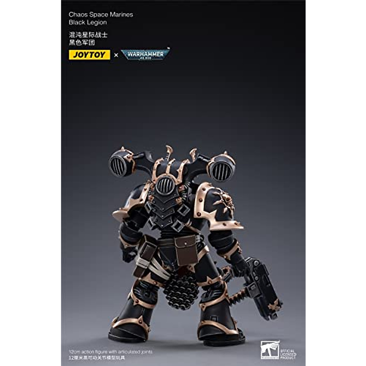 HiPlay JoyToy × Warhammer 40K Officially Licensed 1/18 Scale Science-Fiction Action Figures Full Set Series -Black Legion Chaos Space Marine C