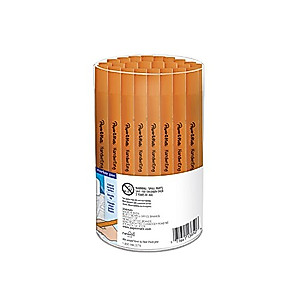 Paper Mate Handwriting Triangular Pens, Washable Black Ink, Orange Barrels, 24 Count (2021788)