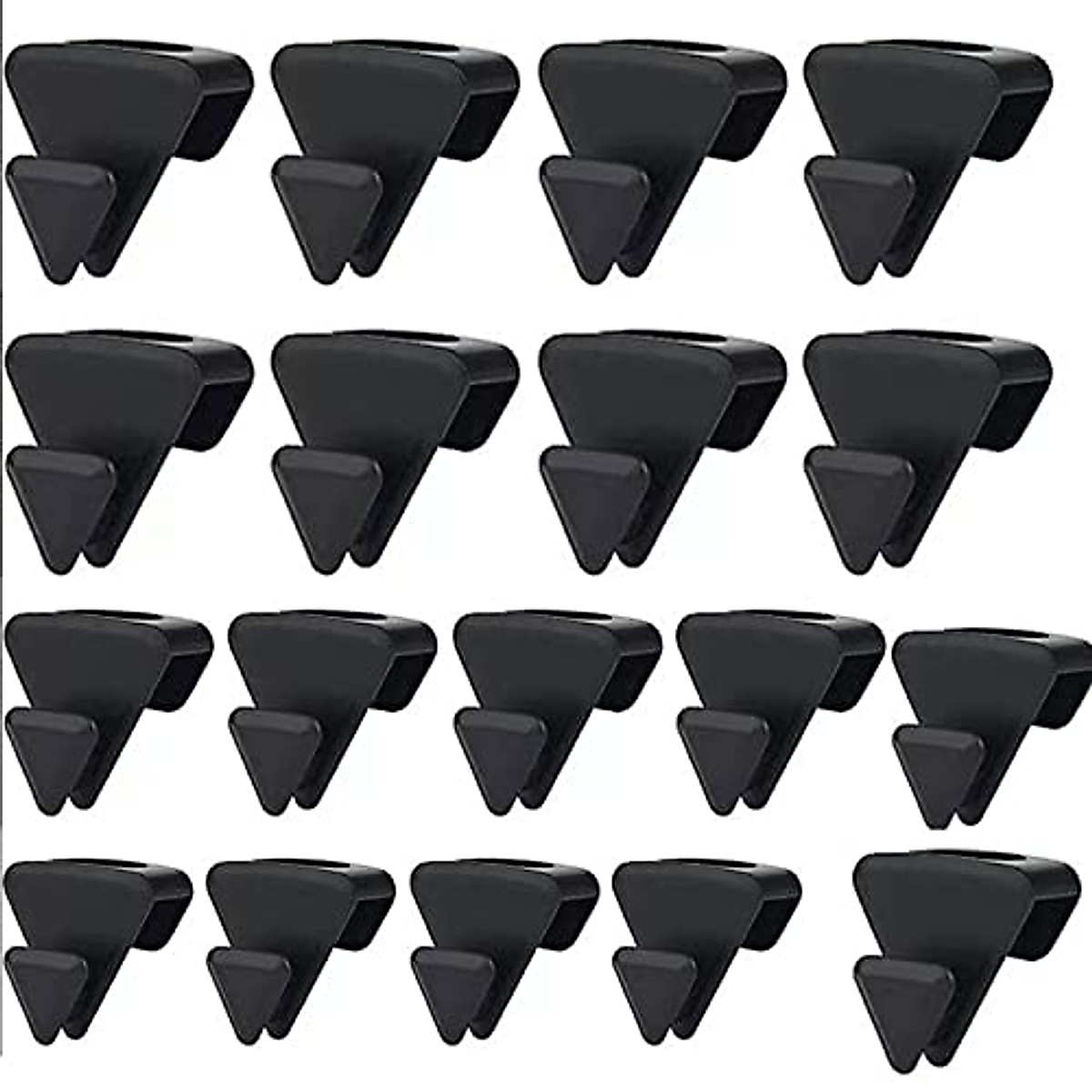 Modern Clothes Hook - and Durable Design for Easy Organization (18 PCS, Triangles)