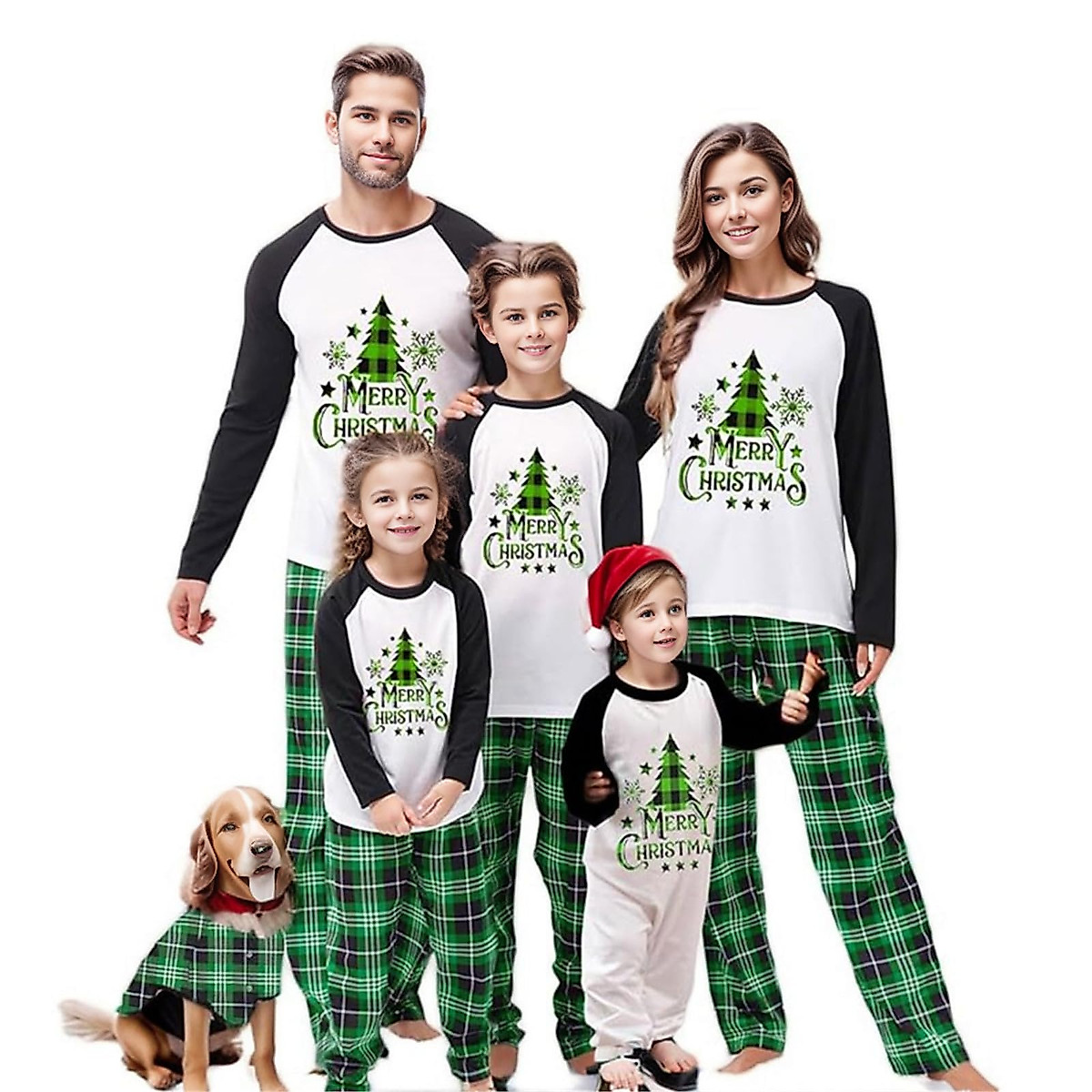 Yuemengxuan Christmas Pajamas for Family Pjs Matching Set Xmas Holiday Vacation Two Piece Sleepwear Outfits (#Aa-031,Women,Medium)