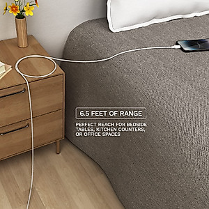 iPhone Charger Fast Charging [MFi Certified] - Fuel USB C to Lightning Cable - 2M/6.5ft - Nylon Braided Fast iPhone Charger Cord for iPhone 14 Pro Max/13 Pro Max/12/11/X/AirPods Pro/iPad Pro - White