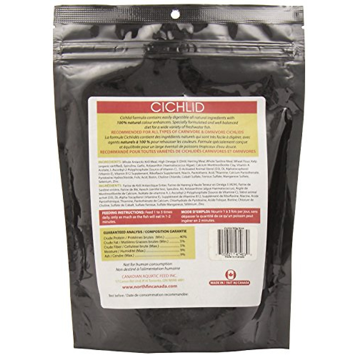 Northfin Premium Cichlid Fish Food - Nutrient-Rich, Color-Enhancing, Slow-Sinking Pellets for Vibrant, Healthy Aquarium Fish - 100g/250g/500g/1kg/2.5kg