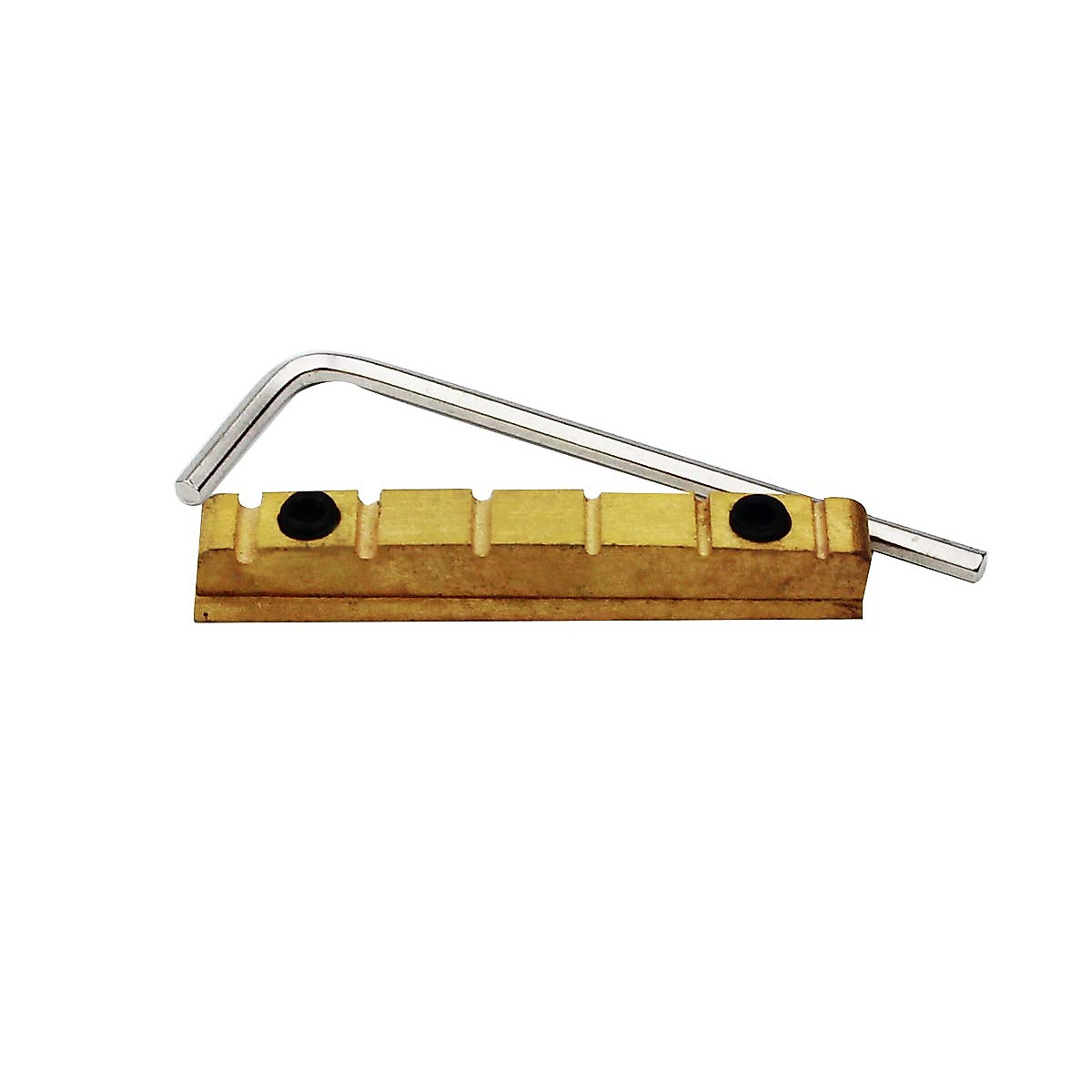 Guyker 43mm Adjustable Guitar Nut - Bell Brass Nut (43 x 5mm) Split Regulation Replacement Parts Compatible with Gibson Les Paul LP Style Guitar