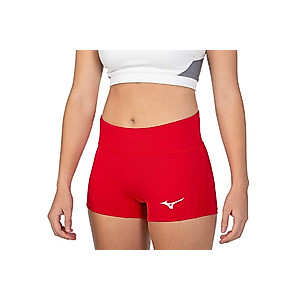 Mizuno Women's Apex 2.5" Inseam Volleyball Short, Red, Medium