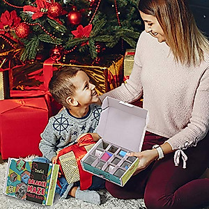 Balance IQ Maze Game Mini Fidget Puzzle Box 12Pcs for Kids and Adults Brain Teaser Puzzle Cubes for Challenge, Decompression and Special Needs Best Stocking Stuffers &Party Favor Games, Prizes Gifts