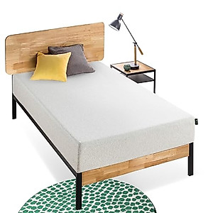 ZINUS 10 Inch Ultima Memory Foam Mattress, Twin, Fiberglass Free, Pressure Relieving, CertiPUR-US Certified, Mattress in A Box, White