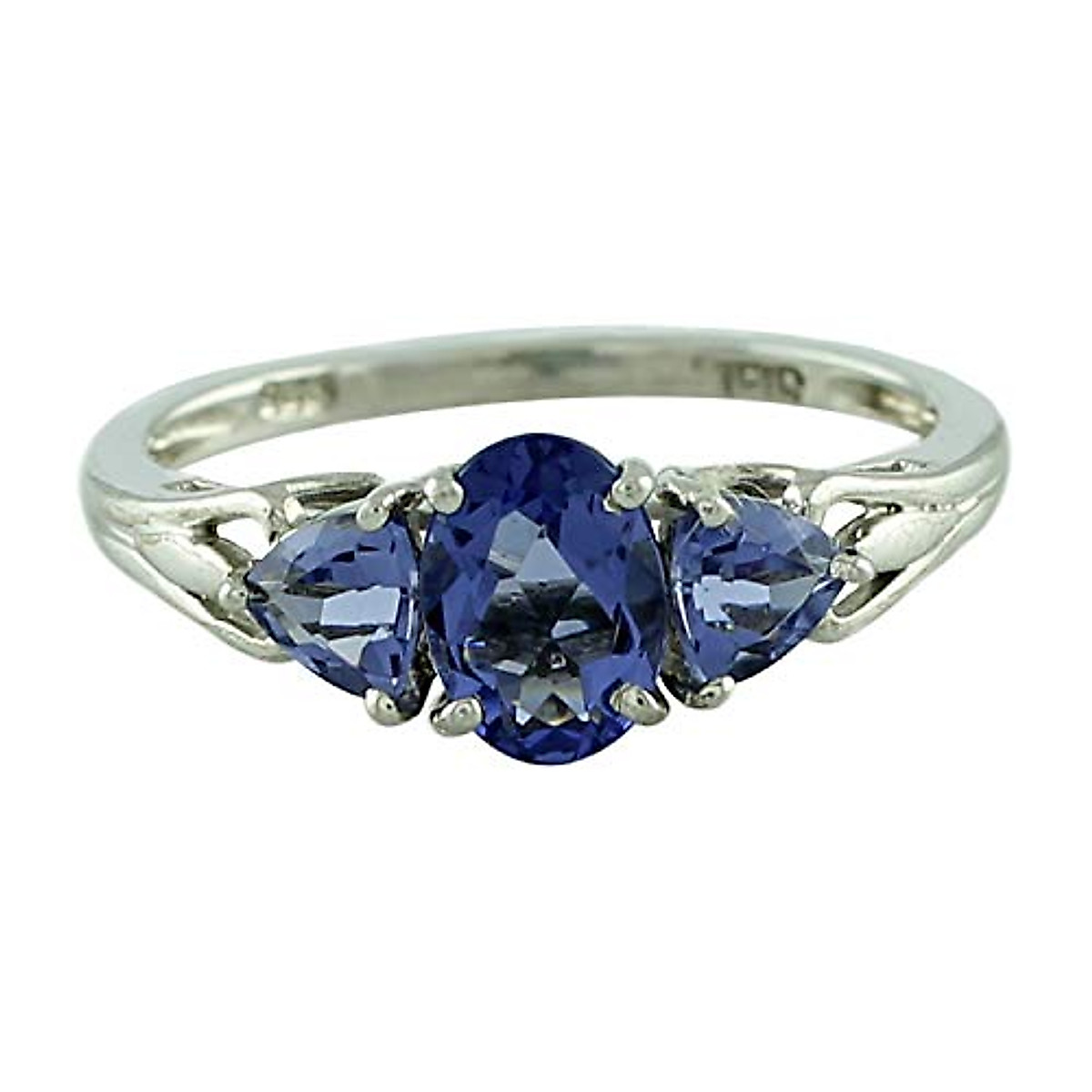 Carillon Tanzanite Oval Shape 7x5MM Natural Earth Mined Gemstone 925 Sterling Silver Ring Unique Jewelry for Women & Men