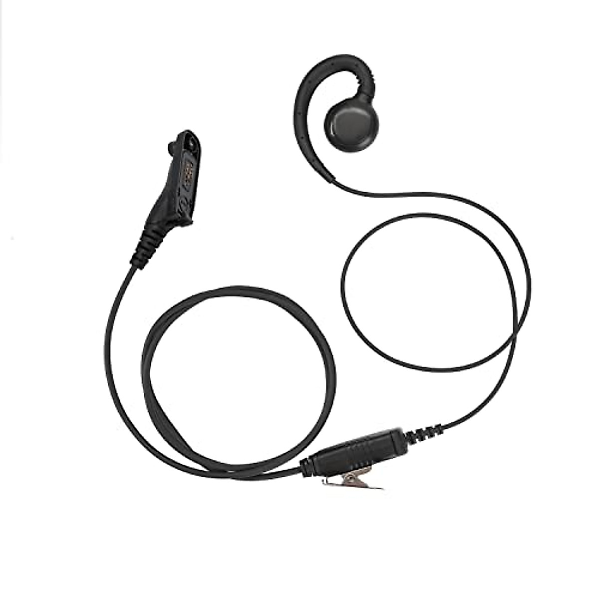 ERIPHA XPR 6350 6550 7550 7350e Earpiece Compatible with Motorola Walkie Talkie Reinforced Cable 【C-Ring】 Two Way Radio Headset with Mic PTT