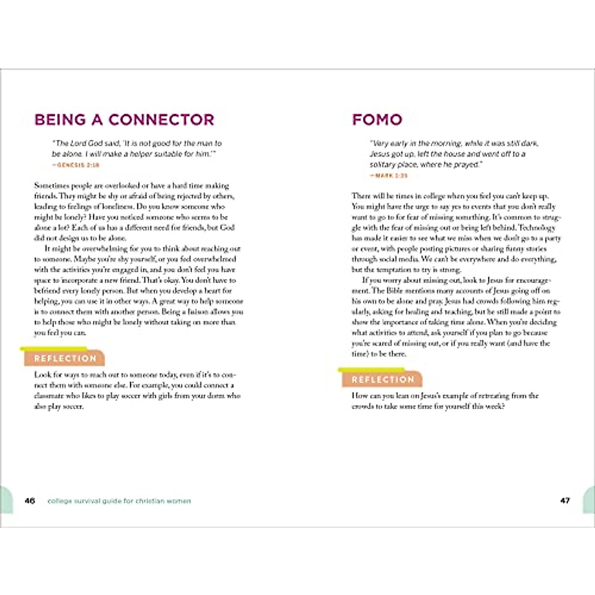 The College Survival Guide for Christian Women: 5-Minute Devotions for Strength, Reflection, and Calm