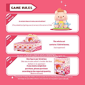 POP MART Minico My Little Princess Series 12PC Exclusive Action Figure Box Toy Bulk Box Popular Collectible Art Toy Cute Figure Creative Gift, for Christmas Birthday Party Holiday