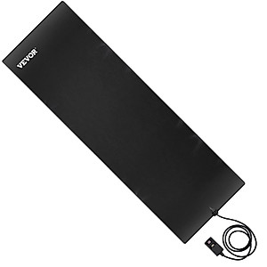 VEVOR, 2ft x Walkway, 120V Ice, PVC Heated 6ft Power Cord, Slip-Proof, Ideal Winter Outdoor Snow Mat, 2'' per Hour Melting Speed, Black