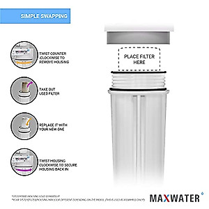 (10 Pack) Reverse Osmosis Replacement Filters 5 Micron Melt-Blown Polypropylene Sediment & CTO Carbon Block Water Filters for Standard & Whole House Water Filtration Systems