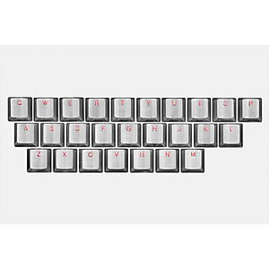 KPREPUBLIC teamwolf Stainless Steel MX Keycap Silver Color Metal keycap for Mechanical Keyboard Gaming Key Alpha Light Through Back lit (TeamWolf Alpha Key x1)