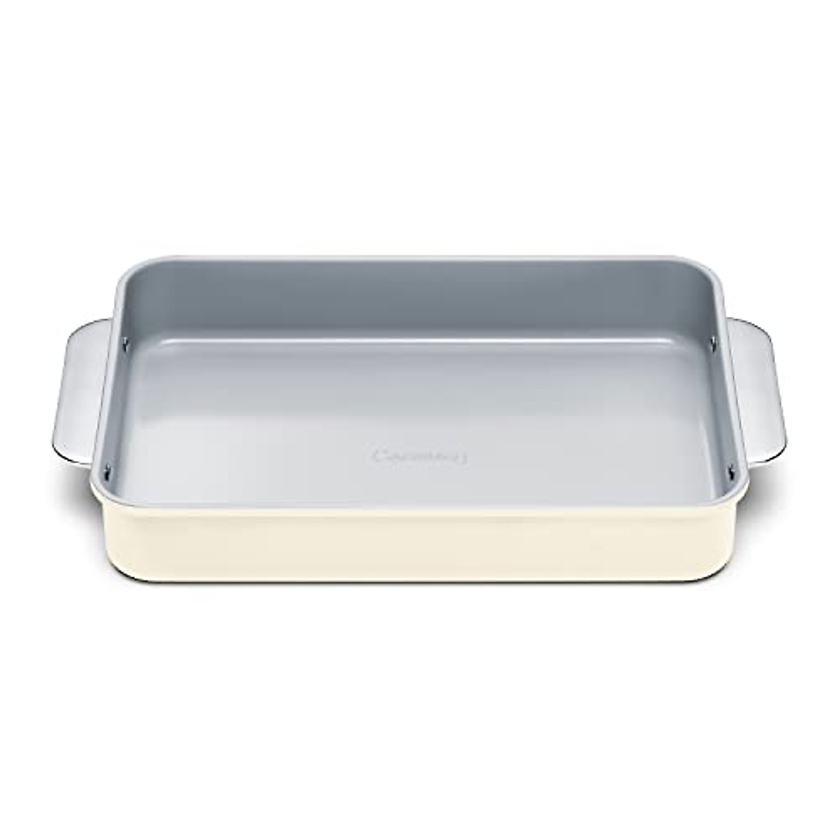 Caraway Non-Stick Ceramic 9”x13” Rectangle Pan - Naturally Slick Ceramic Coating - Non-Toxic, PTFE & PFOA Free - Perfect for Brownies, Lasagnas, and More - Cream