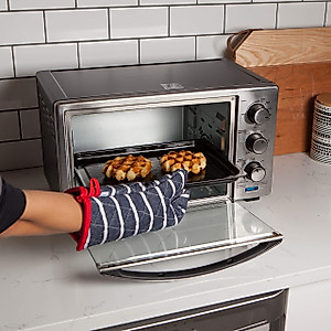 Now Designs Basic Oven Mitt, Butcher Stripe - 6.5 x 13 in | Set of 2