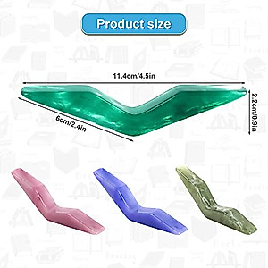 4pcs Book Page Holder, Thumb Bookmark Resin Page Holder Spreader Thumb Savers Book Accessories Gifts for Reading Lovers Bookworm Students Teachers (4 Colors)