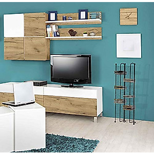 Atlantic Nestable 100 CD Tower - Holds 100 CDs, Efficient Side by Side Space-Saving Design, Heavy Gauge Steel Construction, Gunmetal Finish PN63705079