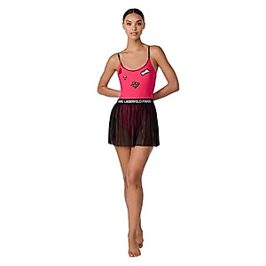 Karl Lagerfeld Paris Women's Standard Swim One Piece, Raspberry, Small