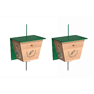 Carpenter Bee Traps for Outside - Carpenter Bee Trap, Turbo Trap 2.0 W/Bee Vault Wood Bee Traps - Carpenter Bee Traps for Outdoors Hanging - Bee Catchers for Outside(2 Pack)