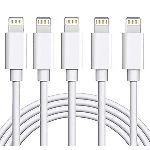 iPhone Charger Cable 5 Pack 6FT USB Fast Charging Syncing Cord Cables Compatible iPhone 14/13/12/11/XS/Max/XR/X/8/8Plus/7/7P/6S/iPad/IOS White sharllen
