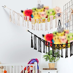 Exercise Ball Holder, Yoga Ball Pump Yoga Ball Rack Corner Hanging Storage Net for Yoga Studio and Gym Exercise Ball Holder Hammock Accessories (White)