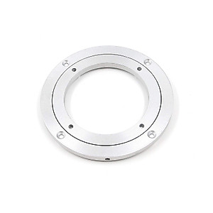 FarBoat Turntable 5.5-Inch Turntable Bearing Stand Heavy Duty Aluminum Alloy 360 Degree Rotating Swivel Plate Heavy Loads Base for Round Table