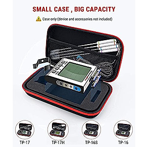 ThermoPro TP17H Digital Meat Thermometer with 4 Temperature Probes+Official ThermoPro Carrying Case for TP-16, TP-16S, TP-17,TP-17H