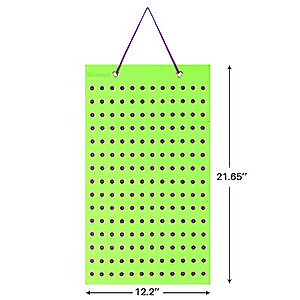 PACMAXI Shoe Charms Organizer, Hanging Shoe Charm Holder with 180 Holes, Portable Shoe Decoration Croc Charms Display Stand, Wall Mounted Display Holder for Shoe Charms(Croc Charms Not Included)