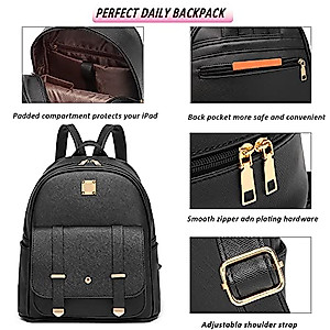 MACCINELO Girls Fashion Mini Leather Backpack Purse for Women Cute Small Backpack for Ladies Shoulder Bag over 5 years old