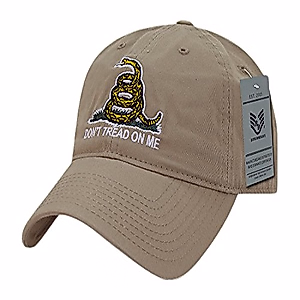 Rapiddominance Gadsden Flag Relaxed Graphic Cap, Khaki