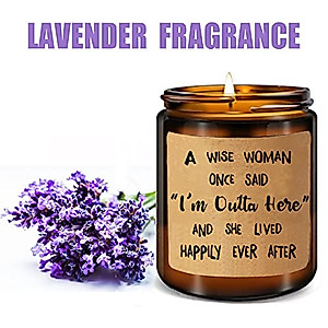 Retirement Gifts for Women, Retired Coworker Leaving Gifts, Farewell Gifts, Goodbye Gift for Women, Colleagues, Coworkers, Friends Lavender Candles (7oz)