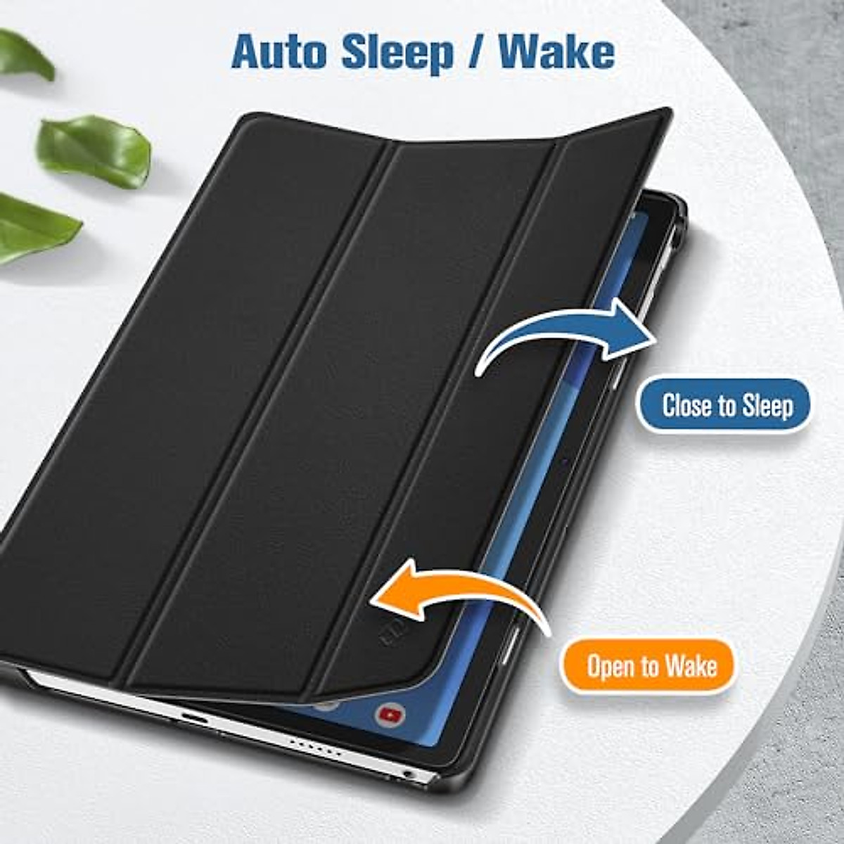 Fintie Case for Onn 11 Tablet Pro (2023 Model) - Premium Vegan Leather Slim Lightweight Hard Shell Stand Cover for ONN Pro 11 inch Tablet 100110027, Black