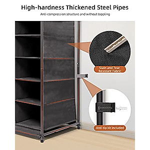 MULISOFT 5-Tier Shoe Cubby with 20-Grid Storage, Shoe Rack Organizer for Maintaining Shoes, Stackable Cubby Shoe Rack, Easy-to-mobile Shoe Organizer Cubby for Entryway, Closet, Bedroom, Garage, Black