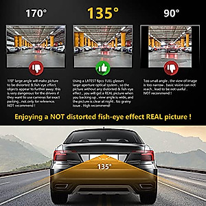 NATIKA Backup/Front View Camera: No Distorted Affect Starlight Night Vision HD Waterproof 960H CVBS/720P AHD Hitch Backup/Reverse/Rear View Camera License Plate for Cars Pickup Trucks SUV RV Van