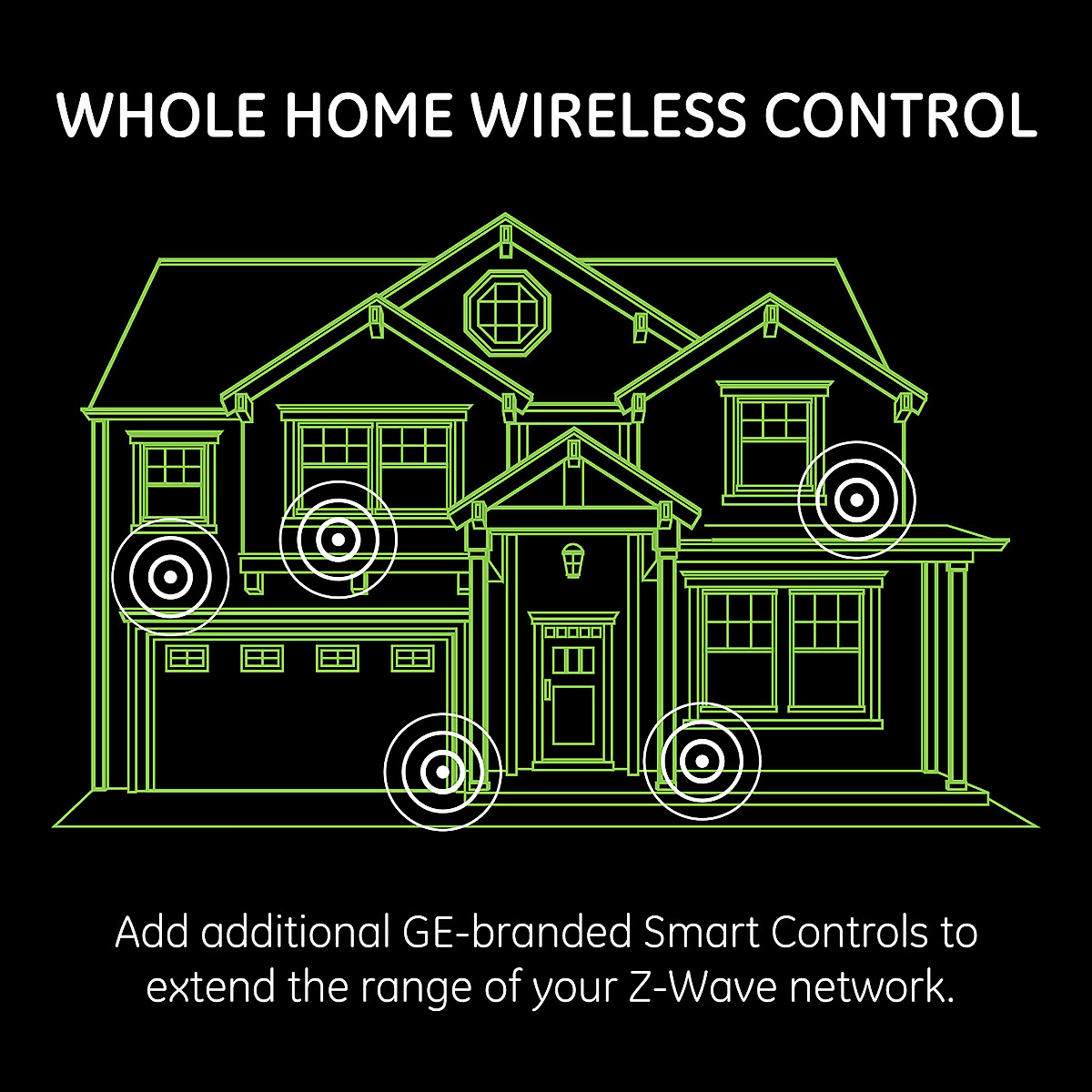 Enbrighten Z-Wave Plus Smart Outdoor Switch, 1-Outlet Plug-In (2nd Gen.), Weather-Resistant, Works with Alexa, Google Assistant, for Landscape & Seasonal Lighting, ZWave Hub Required, 14298,Black