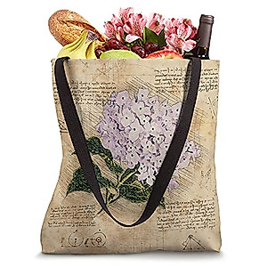 Aesthetic Lilac Flower Vintage Letter Decor Cute Cottagecore Tote Bag