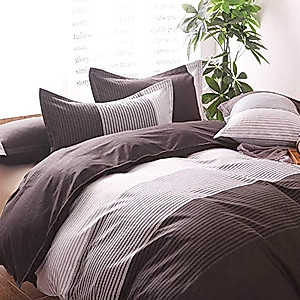 Bed Linen 3 Piece Bed Sheet Quilt Cover Quilt Cover Pillowcase Bedding Cover Stripe Style Quilt Cover Pillowcase Large taoxiang (Color : Red)