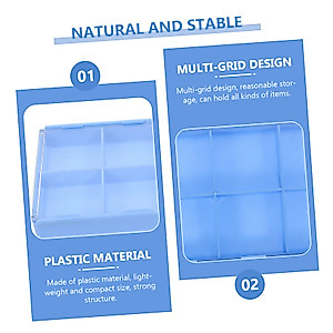 Box Clear Storage Screws Organizers Parts Storage Container Watch Parts Bead Storage containers Jewelry Organizer Tray Nail Art Supplies Screws case Compartment Plastic Components