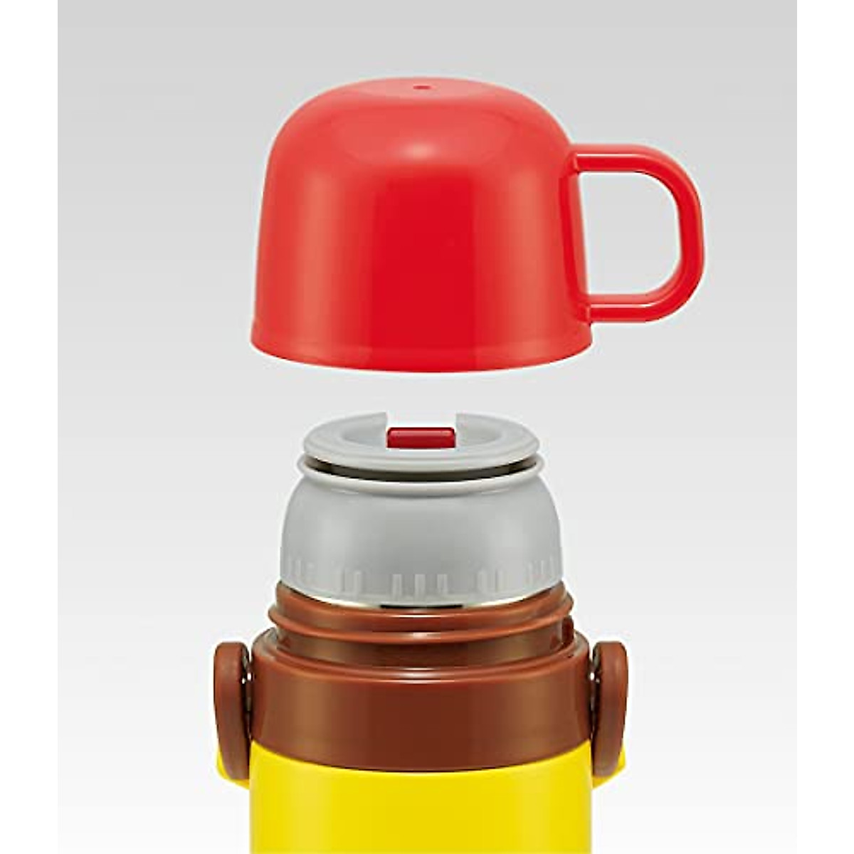 Skater SKDC4-A Children's 2-Way Stainless Steel Water Bottle with Cup, Pikachu, 21 Face, Pokemon, 15.2 fl oz (430 ml)