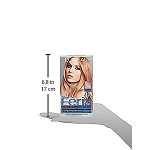 L'Oreal Paris Feria Multi-Faceted Shimmering Permanent Hair Color, 822 Rose Gold (Medium Iridescent Blonde), Pack of 1, Hair Dye
