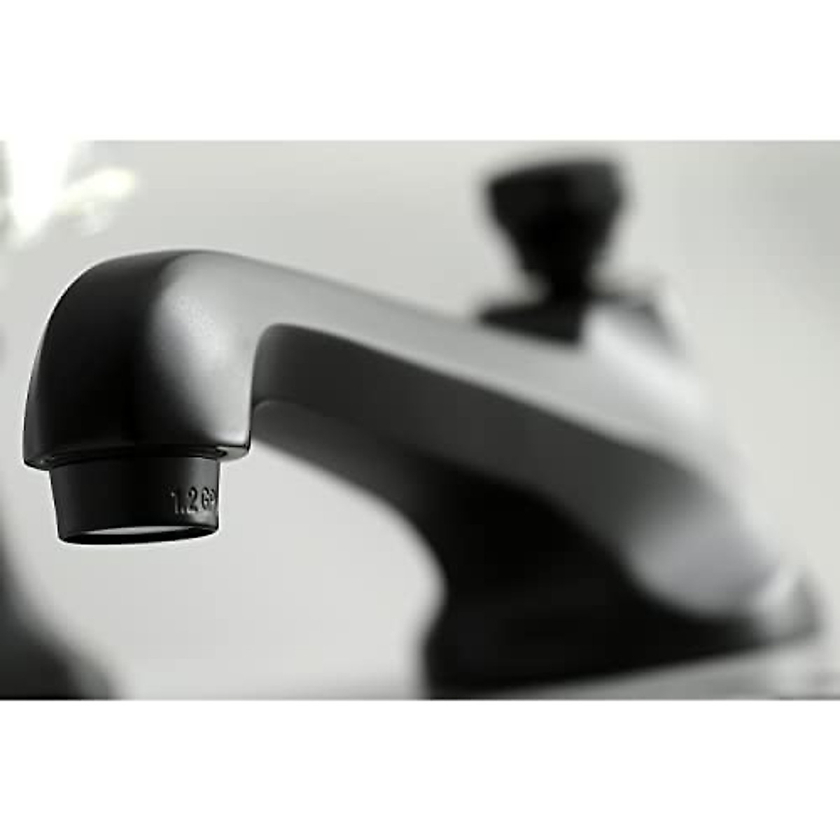 Kingston Brass KS4460BX Metropolitan Widespread Bathroom Faucet, 5-9/16 Inch in Spout Reach, Matte Black