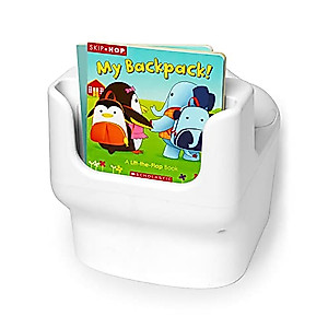 Skip Hop Potty Training Toilet with Easy Clean Coating & Baby Wipes Holder, White