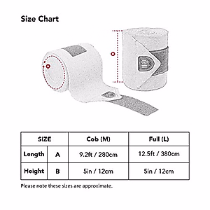 Harrison Howard Essential Horse Polo Leg Wraps Soft Fleece Leg Bandage for Horse Set of 4 Deep Blue Medium